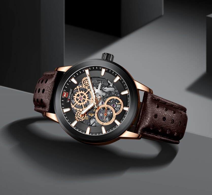 NaviForce Automatic Watch NFS1002L-Brown – NaviForce Watch Nepal